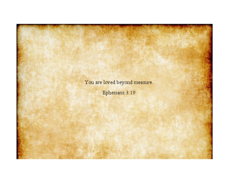 You Are Loved Beyond Measure | PDF