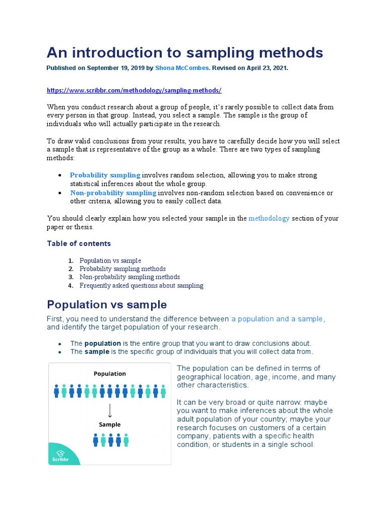 10 An Introduction To Sampling Methods | PDF | Sampling (Statistics) | Randomness