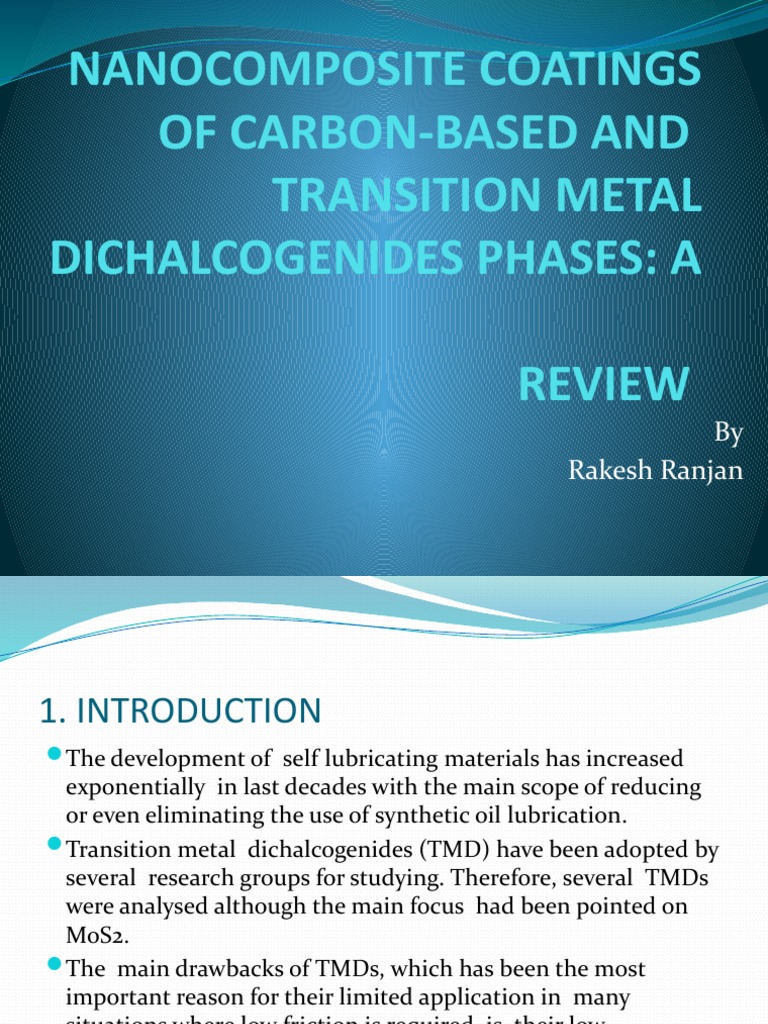 Nanocomposite Coatings of Carbon-Based and | PDF | Friction | Nanocomposite