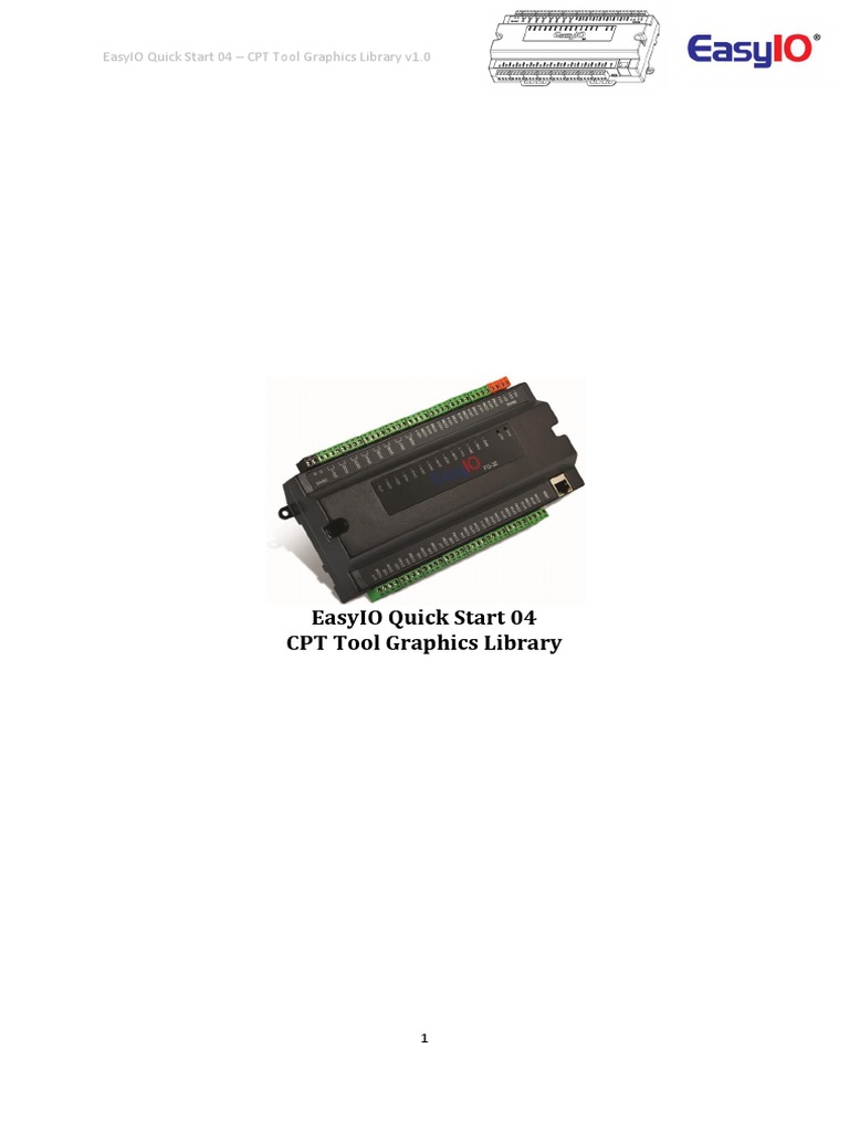 EasyIO Quick Start 04 - CPT Tools Graphics Library v1.0 | PDF | Library ...
