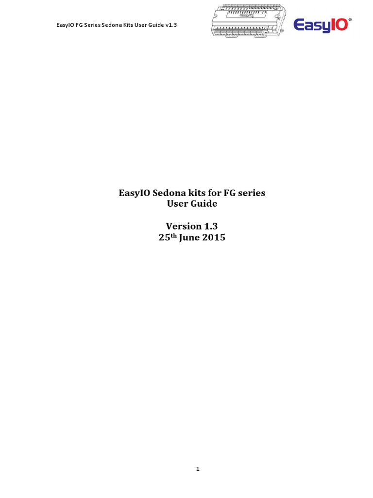 05 EasyIO FG Series Sedona Kits v1.3 | PDF | Trigonometric Functions ...