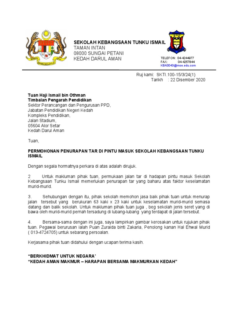 Surat Mohon Jalan Tar | PDF