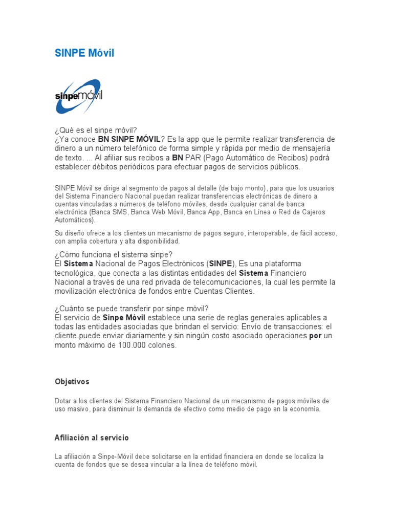 SINPE-FIRMA DIGITAL Costa Rica | PDF | Teléfonos móviles | Bancos