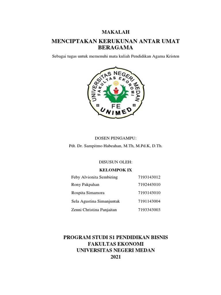 Makalah Agama Kristen - Kel IX | PDF