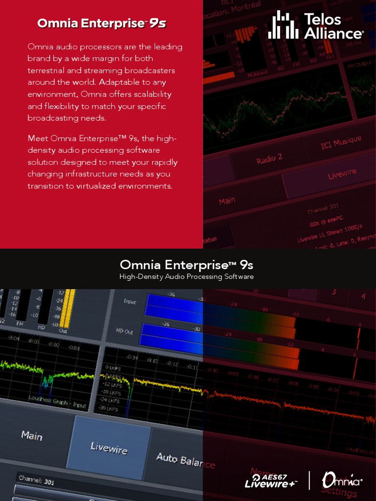 Omnia Enterprise 9s Brochure | PDF | Equalization (Audio) | Computer Science