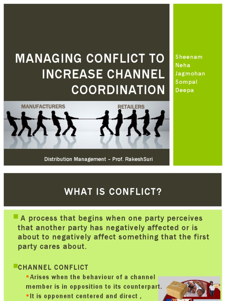 Managing Conflict To Increase Channel Coordination | PDF | Mediation ...