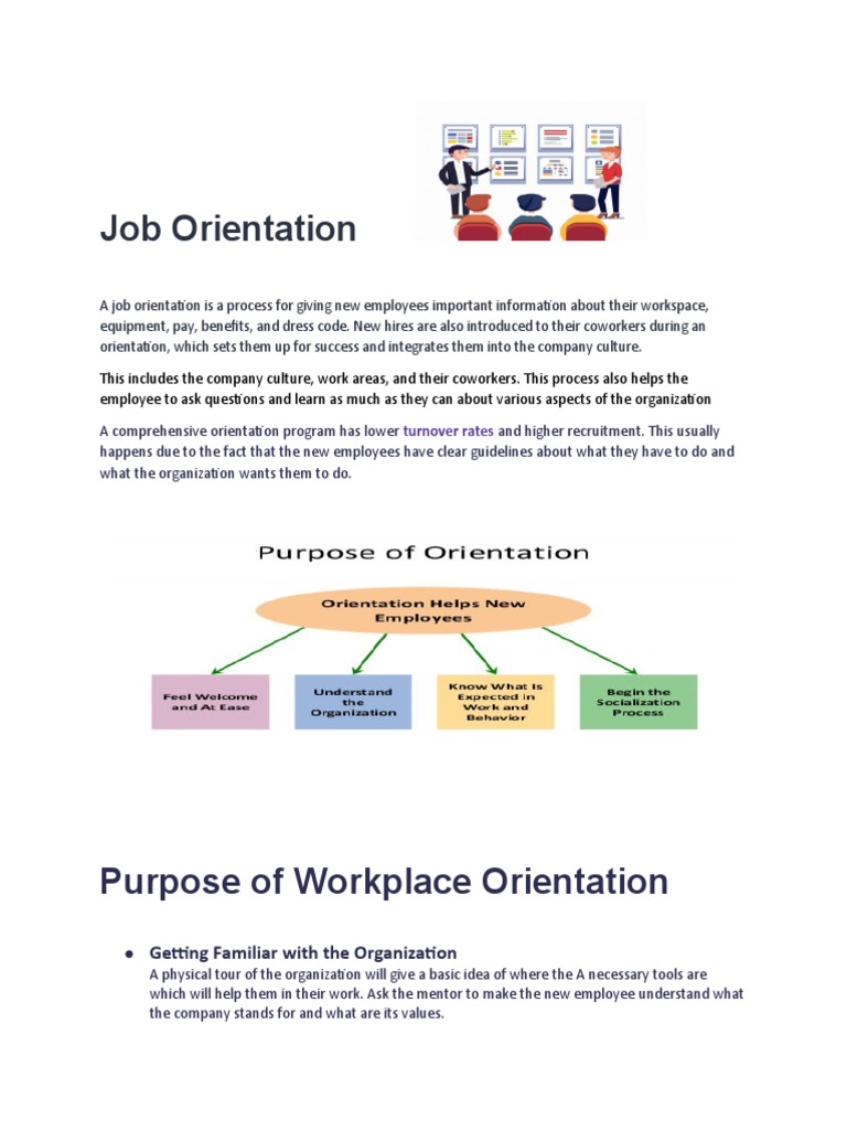 Job Orientation
