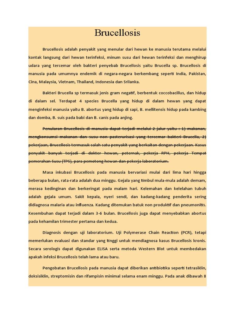 Brucellosis | PDF