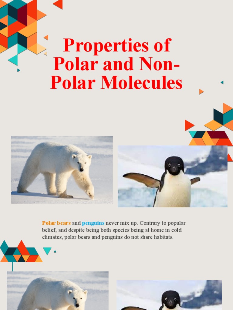 Lesson 7 - Properties of Polar and Non Polar Molecules | PDF | Chemical ...
