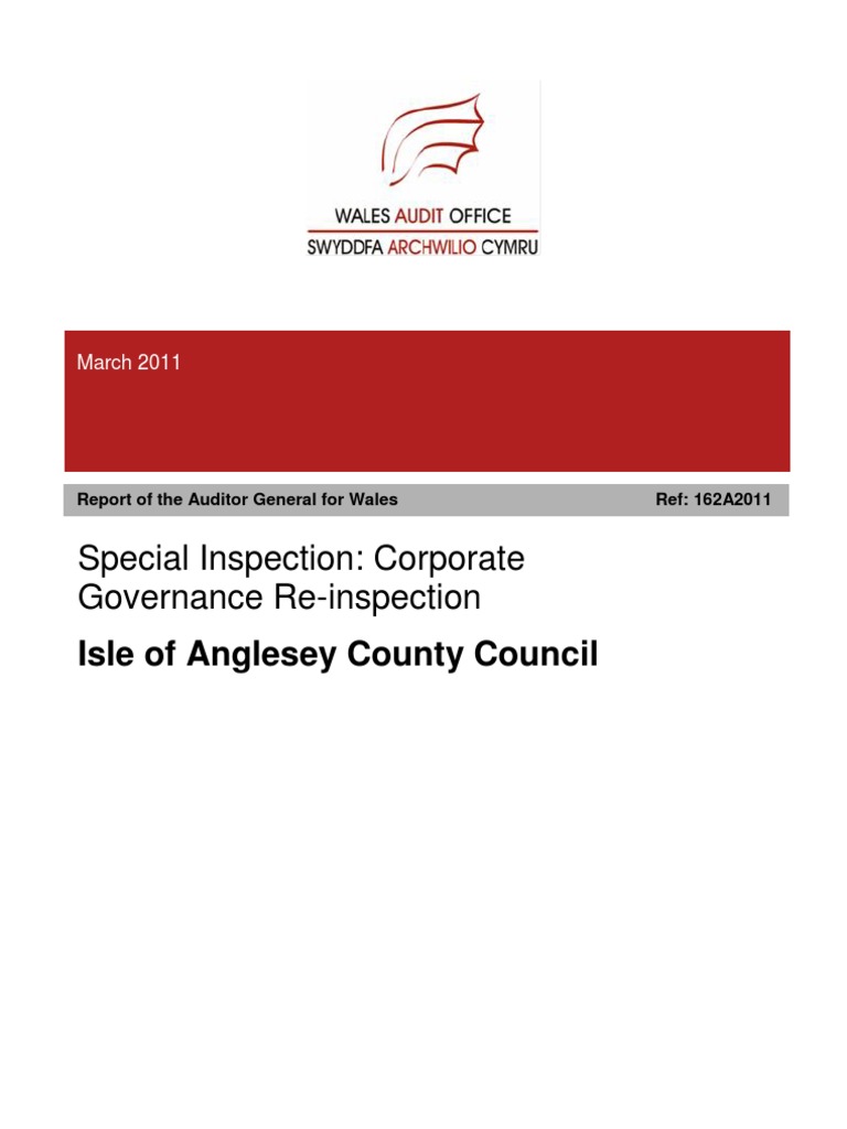 Special Inspection: Corporate Governance Re-Inspection: Isle of ...