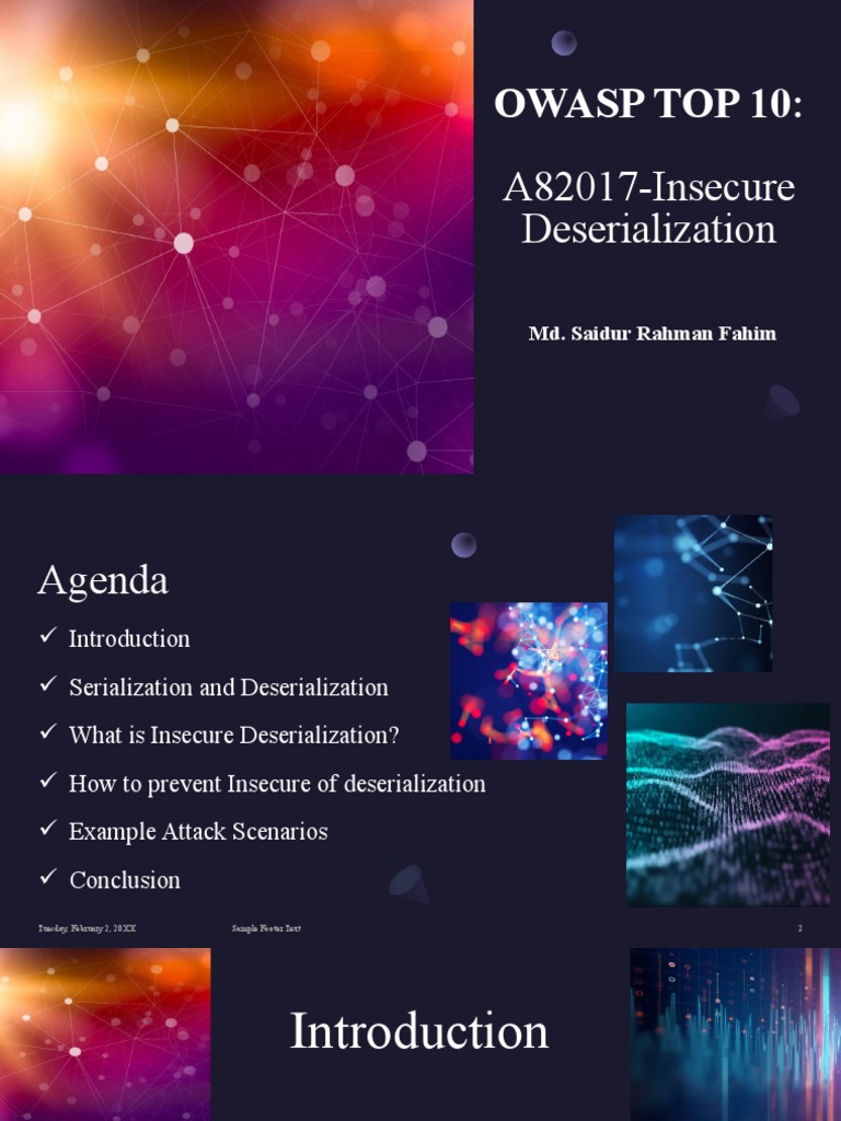 Insecure Deserialization Explained | PDF | Json | Cybercrime