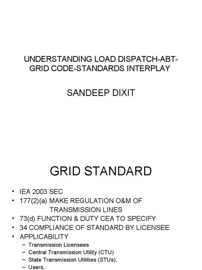 IEGC&STANDARDS | PDF | Electric Power Transmission | Electrical Grid