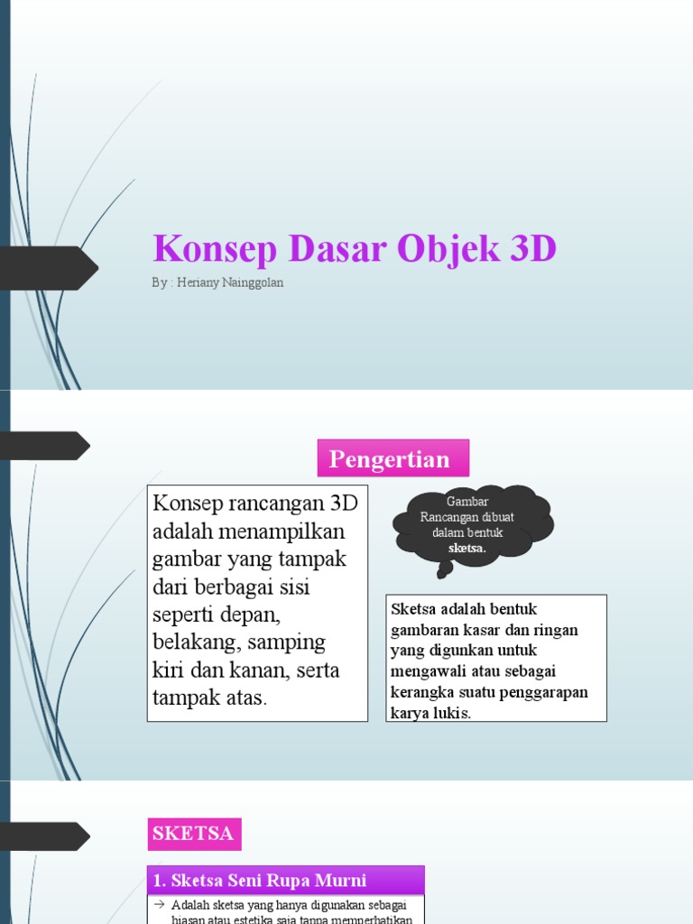 Konsep Dasar Objek 3D | PDF