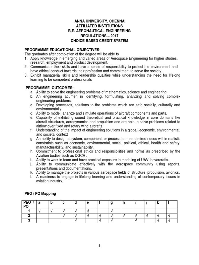 Aeronautical Engineering Syllabus | PDF | Integral | Aerospace Engineering