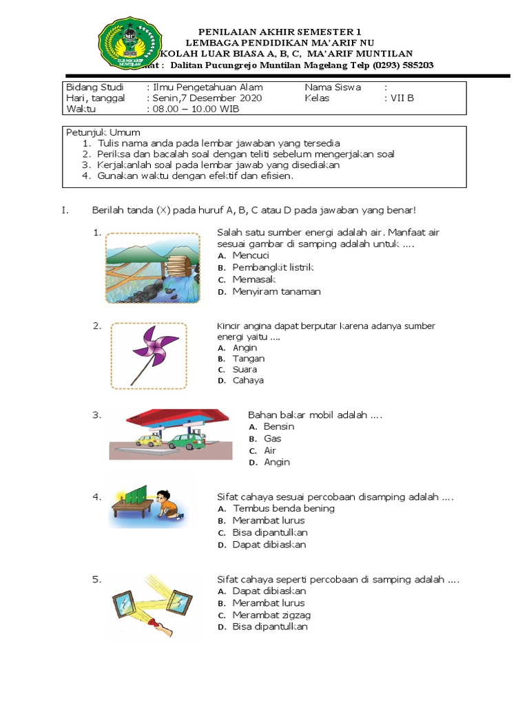 SOal UTS SMPLB IPA | PDF