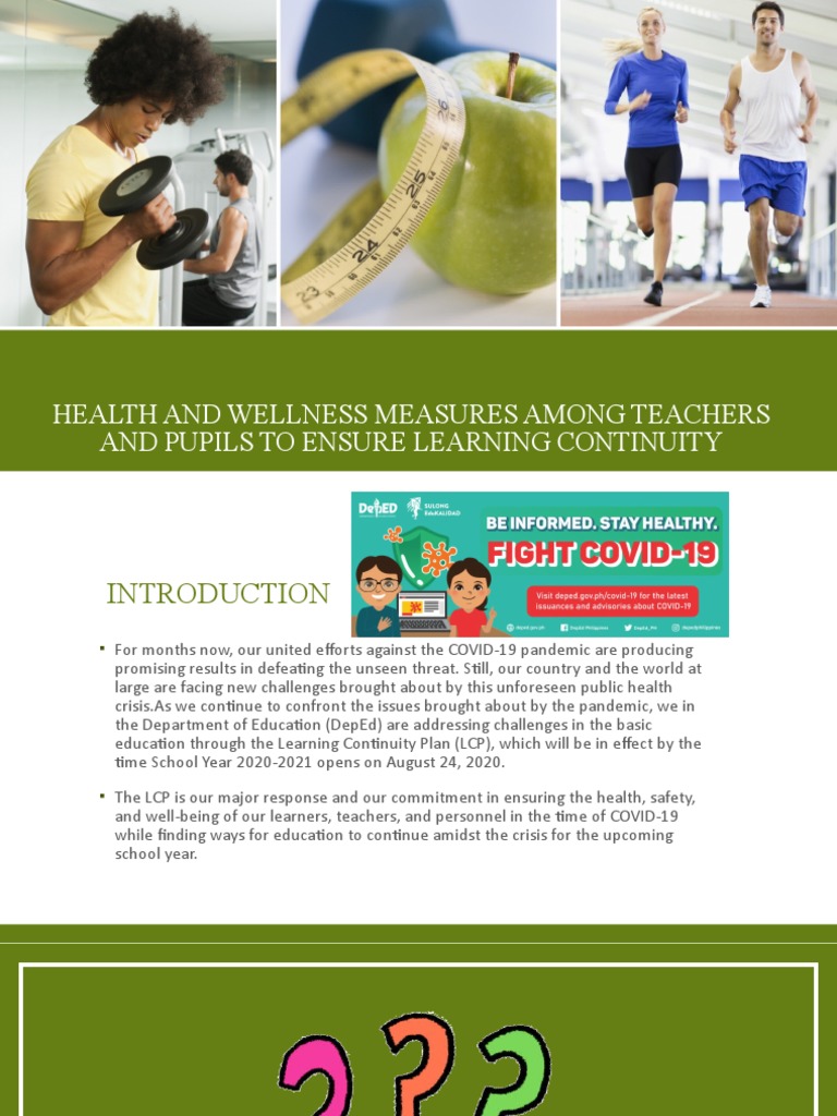 Health Measures for Teachers & Students | PDF | Applied Psychology ...