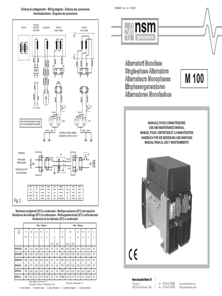 Manuale - NSM Generators | PDF | Physical Quantities | Quantity