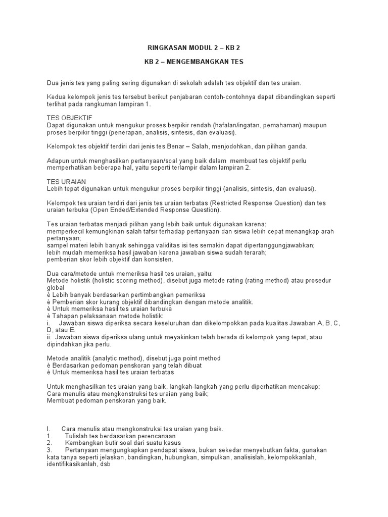 Ringkasan Modul 2 | PDF