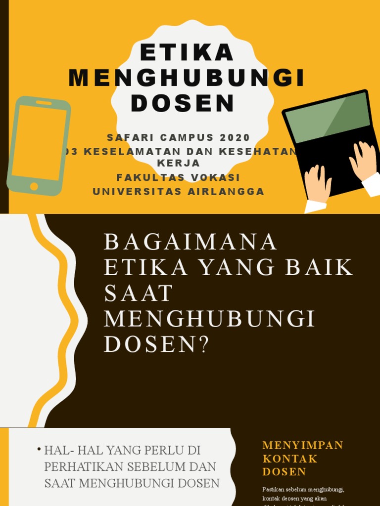 Etika Menghubungi Dosen | PDF