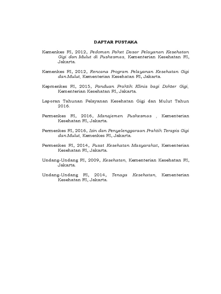 DAFTAR PUSTAKA Seminar (Harvard Style) | PDF