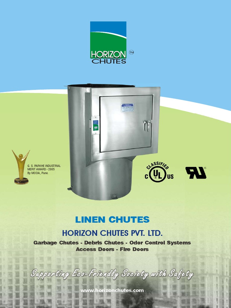 Linen Chute (Laundry) - Horizon Chutes | PDF | Fire Sprinkler System | Door