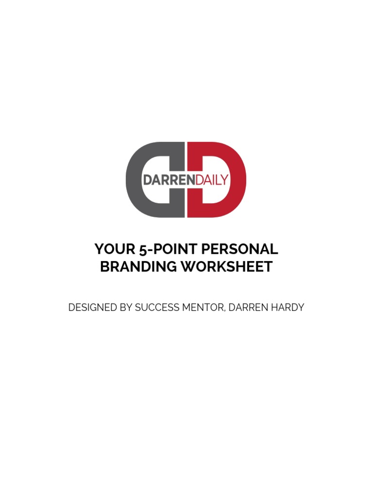 Personal Branding Worksheet | PDF | Brand | Public Sphere