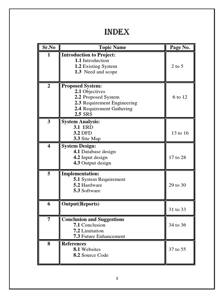 Project Documentation Sample | PDF | System | Databases