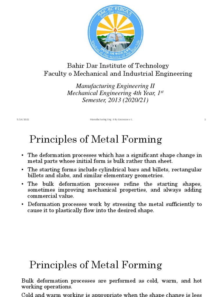 Rolling vs. Extrusion in Metal Forming | PDF | Extrusion | Rolling ...