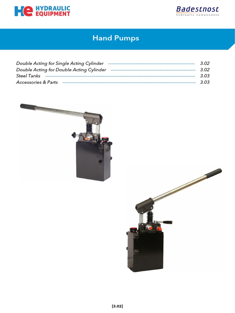 Section 3 - Hand Pumps | PDF | Pump | Valve