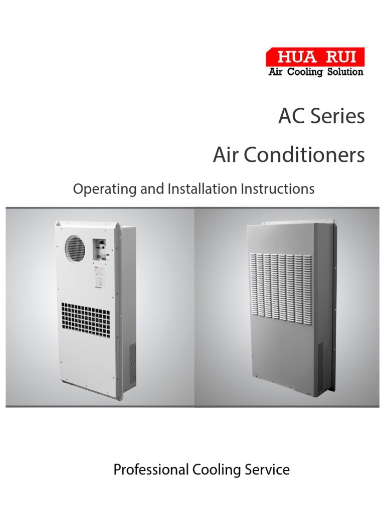 AC Series Air Conditioners: Operating and Installation Instructions ...