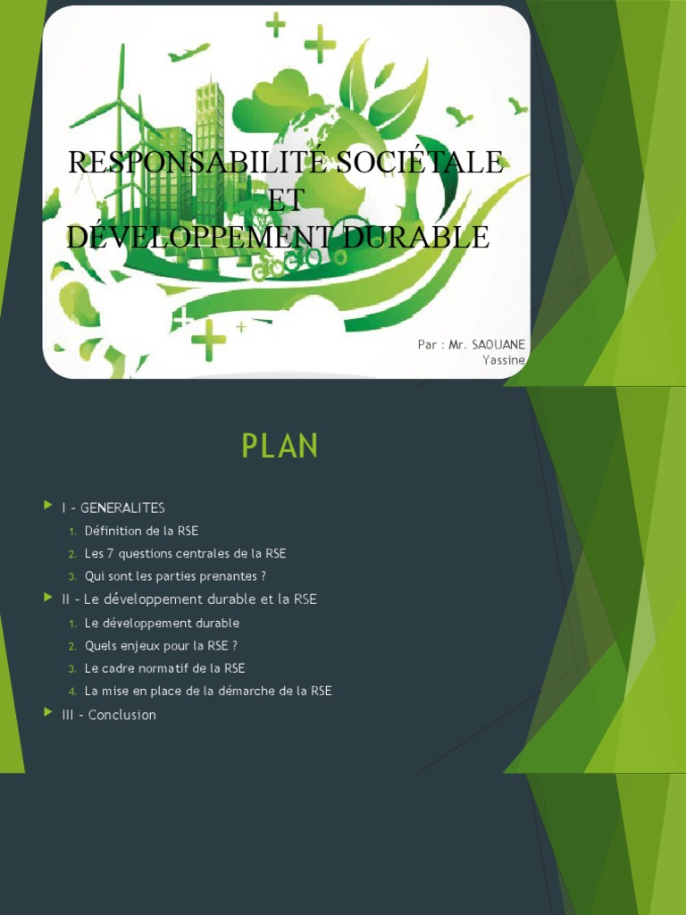 La RSE | PDF | Responsabilité sociétale des entreprises | Partie prenante