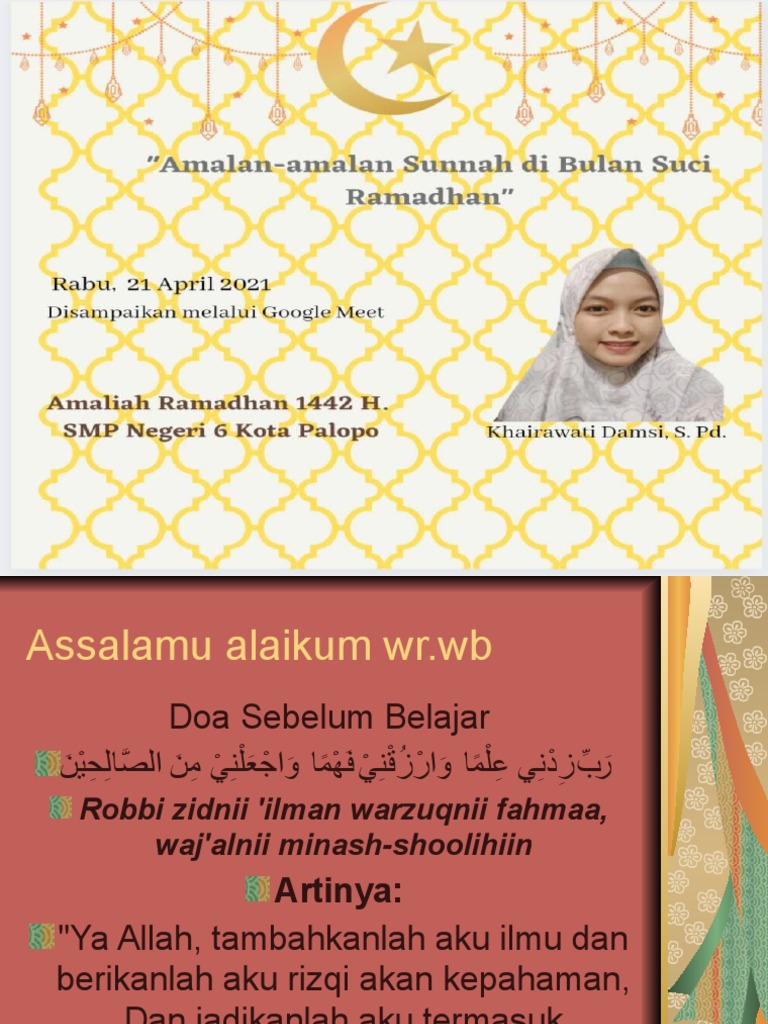 Amalan Sunnah Ramadhan yang Dianjurkan | PDF