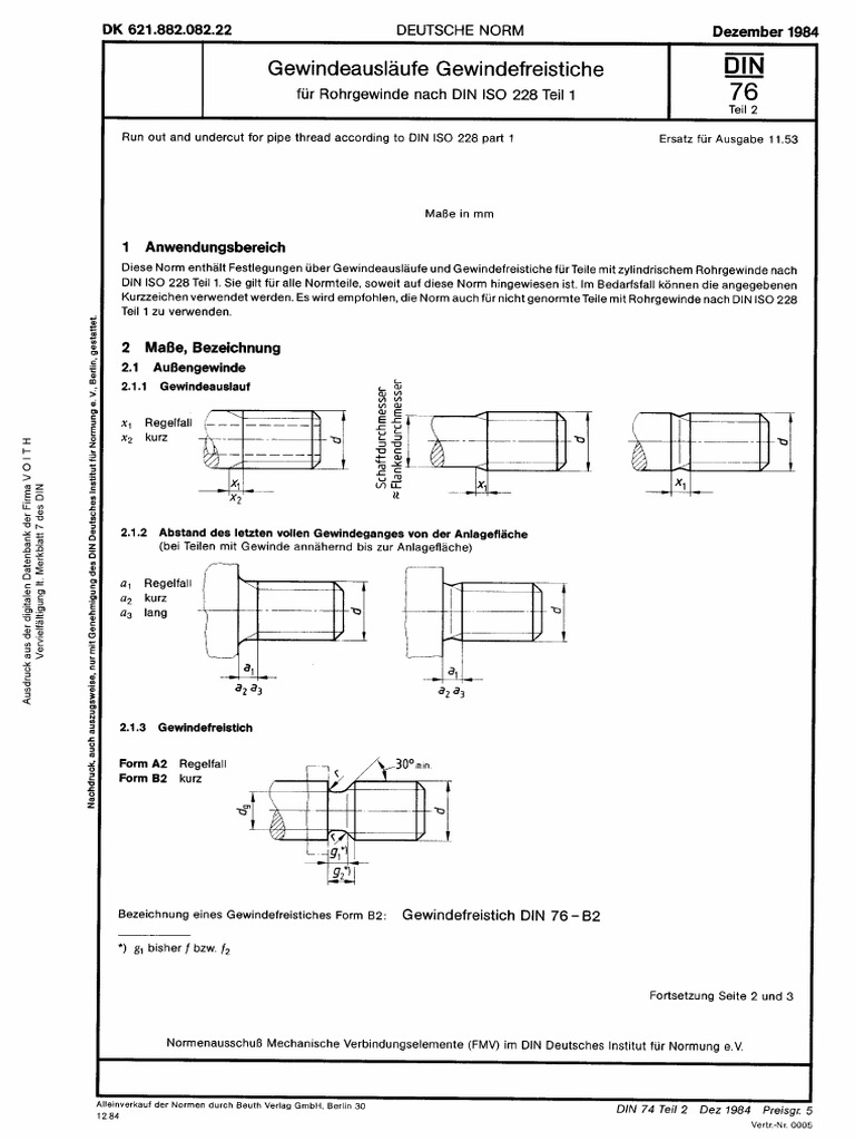 DIN 76 2 Iztek Navoja | PDF