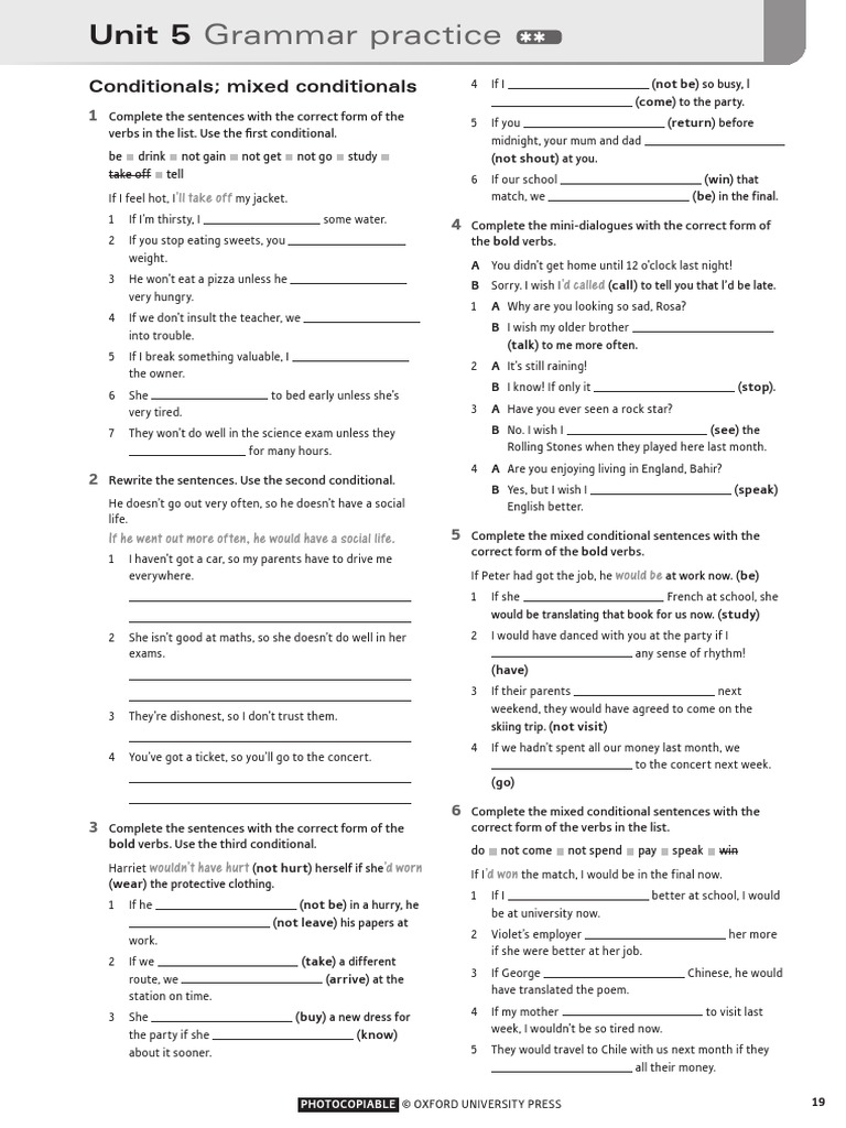 +149 Grammar Unit 5 2star | PDF