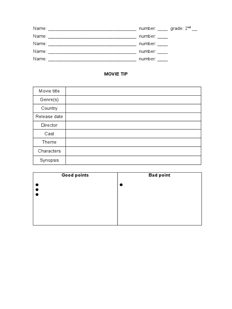 Movie Tip Modelo | PDF