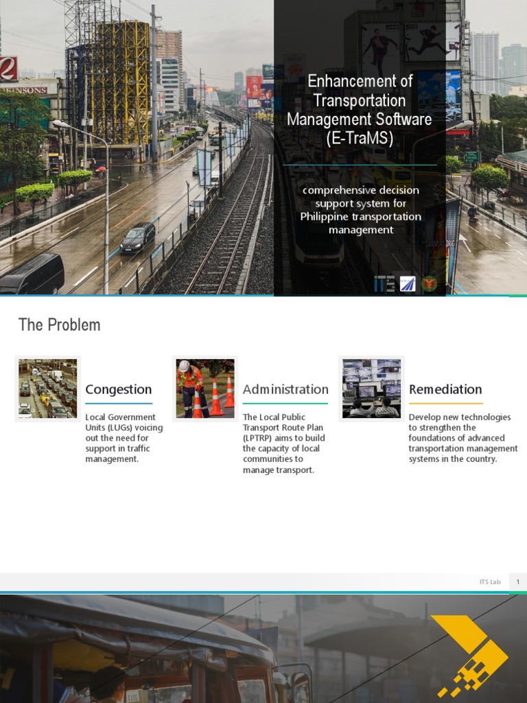 Enhancement of Transportation Management Software (E-Trams) | PDF ...
