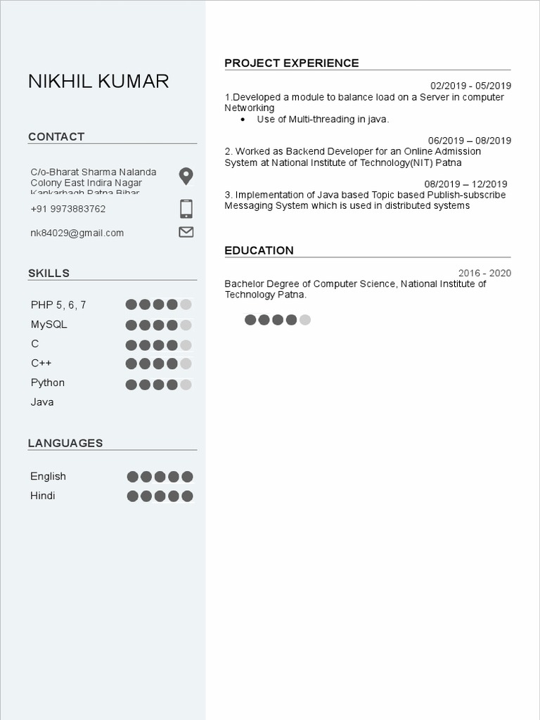 Nikhil REsume | PDF