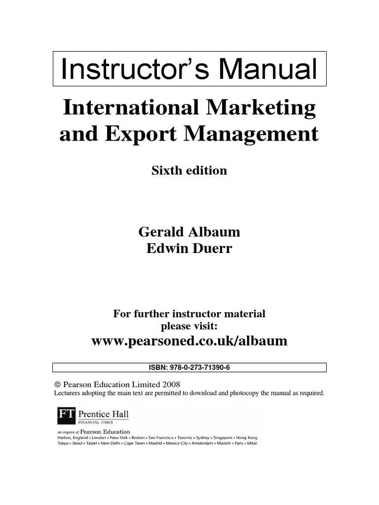 Instructors Manual | PDF | Marketing | Electronic Business