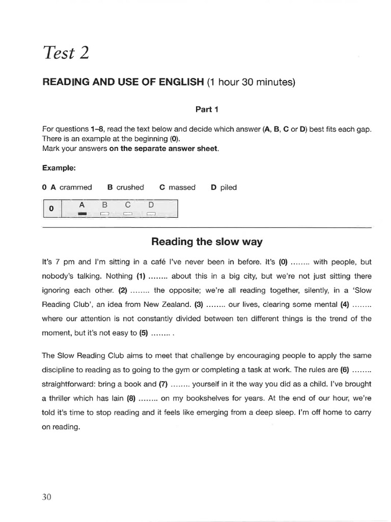 CAE Exam Book 3 Test 2 RUE | PDF