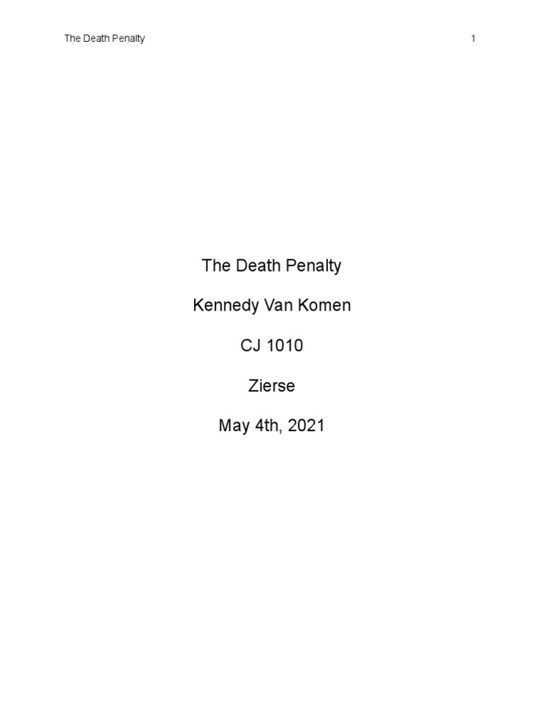 Death Penalty Debate Analysis | PDF | Capital Punishment | Murder