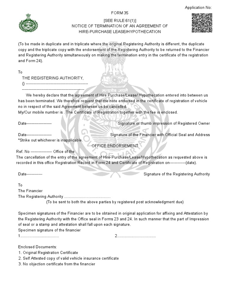 Form 35 | PDF | Lease | Business Law