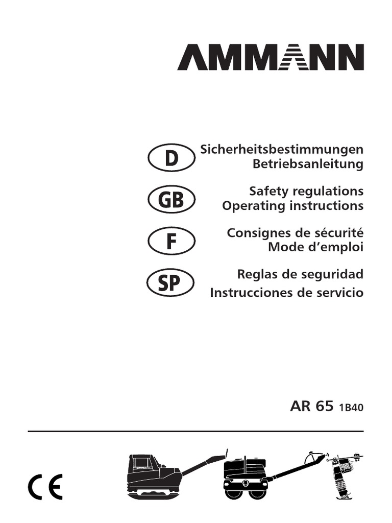 Manual de Operario AMMAN AR 65 Completo - Español | PDF