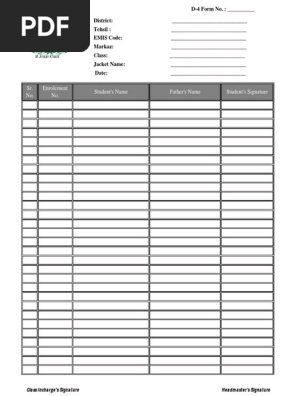 D4 Form 2023 - Printable Forms Free Online