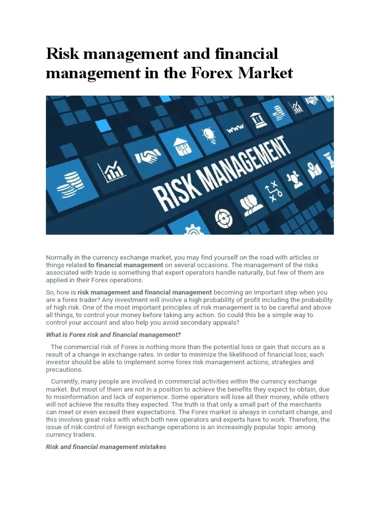 Risk Management and Financial Management in The Forex Market | PDF ...