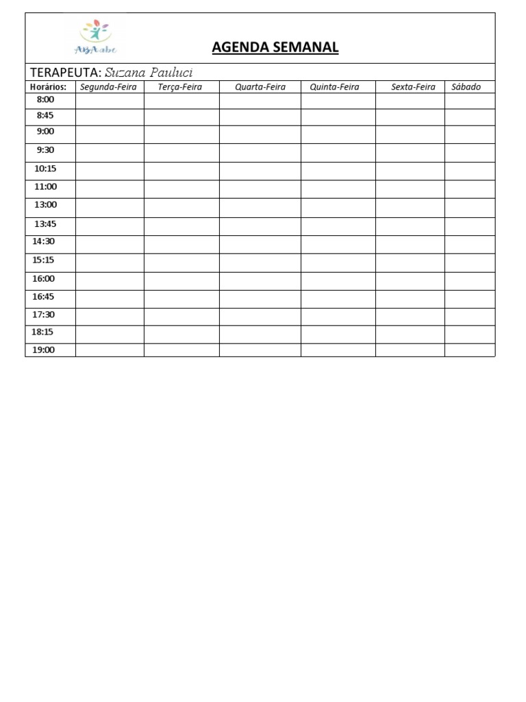Planilha de Horários A5 | PDF