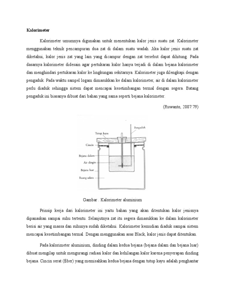 Kalorimeter | PDF | Teknologi & Rekayasa
