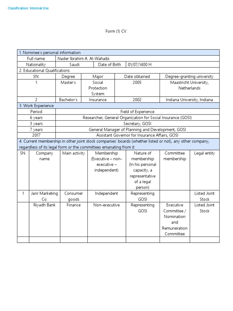 Classification: Internal Use | PDF | Companies | Government