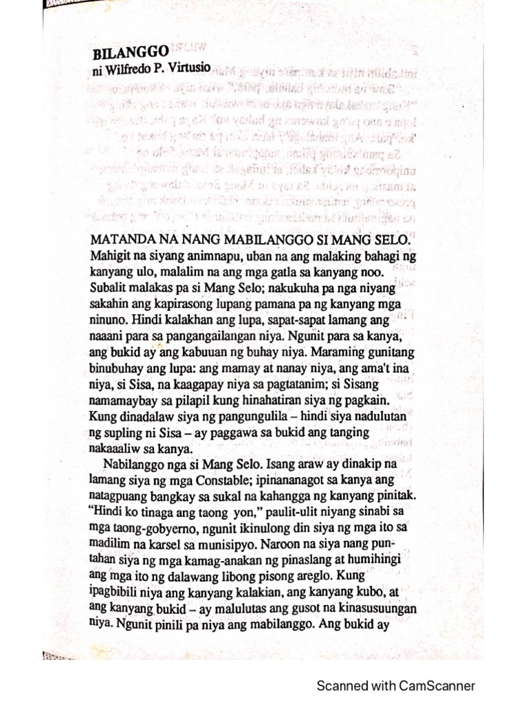 Bilanggo Ni Wilfredo Virtuoso | PDF