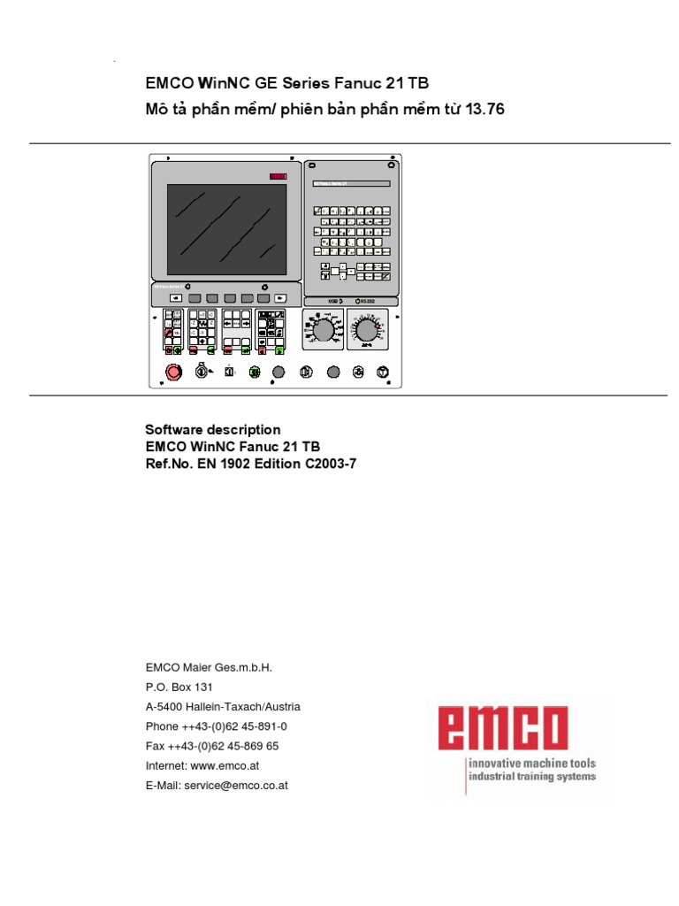 Emco Winnc Ge Series Fanuc21 TB | PDF