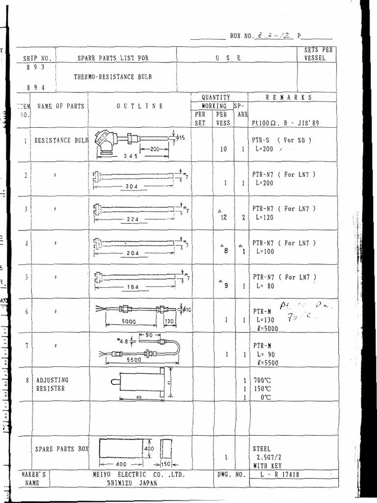 THERMO-RESISTANCE BULB AEs EXHAUST | PDF